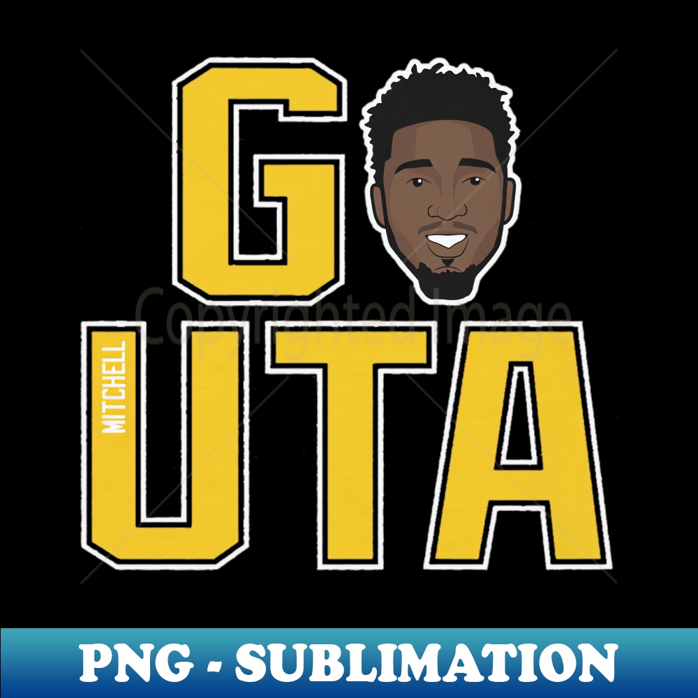 Donovan Mitchell Utah GO UTA - Sublimation-Ready PNG File - | Inspire ...