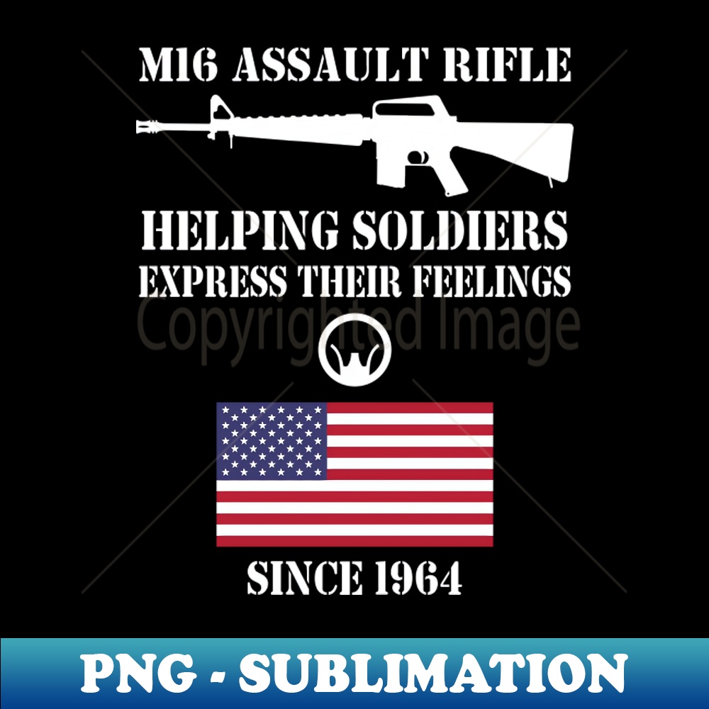 M16 Assault Rifle Military Soldier Since 1964 Humor Joke Ame | Inspire ...