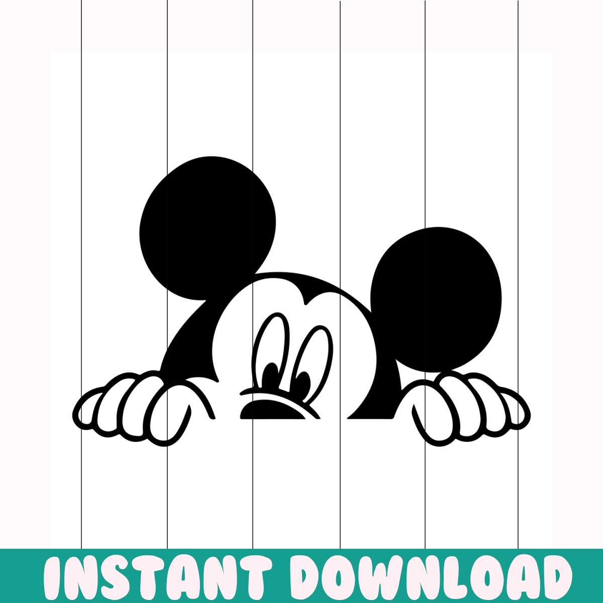 Mickey Mouse Peeking Svg, Disney Svg, Mickey Svg, Mickey Pee | Inspire ...