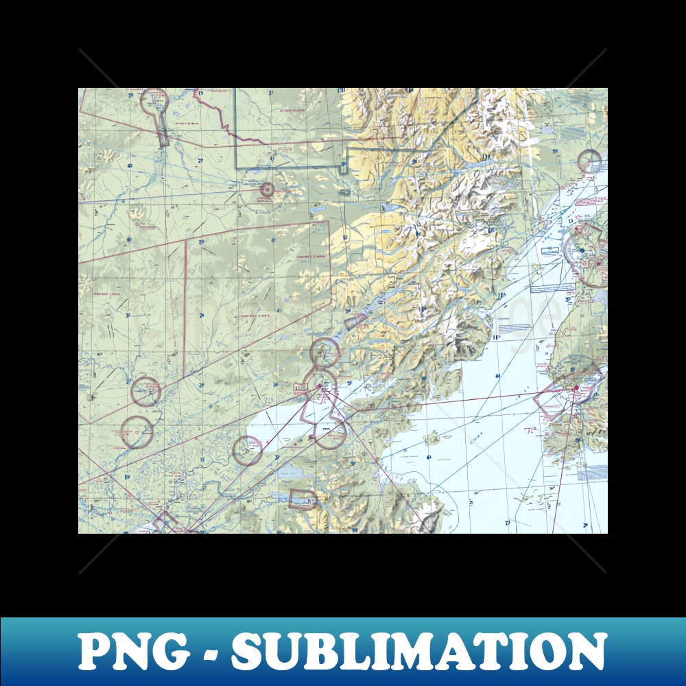 Homer Alaska Sectional Chart Pilot Design - Instant Sublimat - Inspire ...