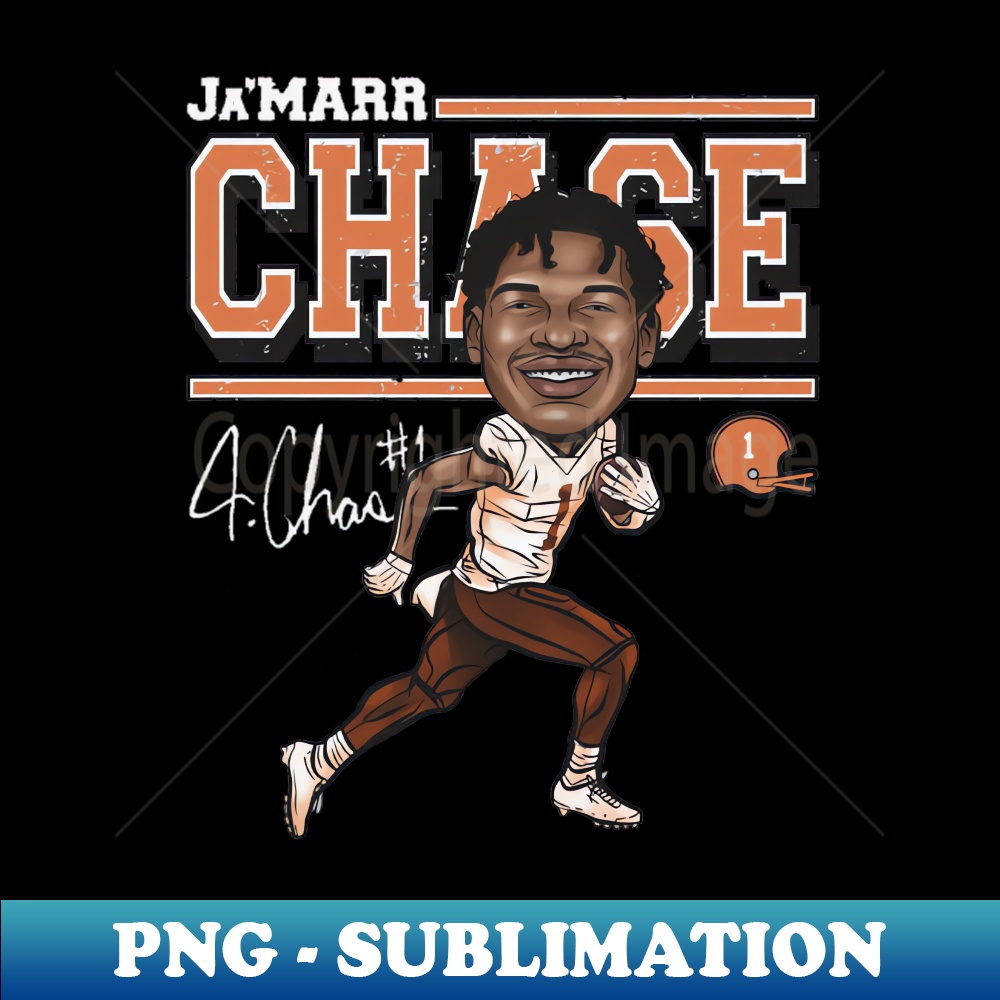 JaMarr Chase Cincinnati Cartoon - Sublimation-Ready PNG File - Inspire ...
