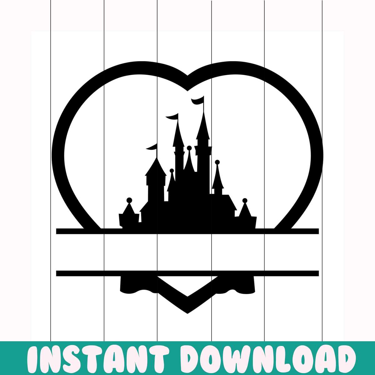 Disney Castle Heart Svg, Disney Svg, Castle Svg, Heart Svg, | Inspire ...