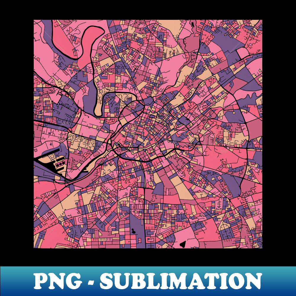 Manchester Map Pattern in Purple Pink - Special Edition Sub | Inspire ...