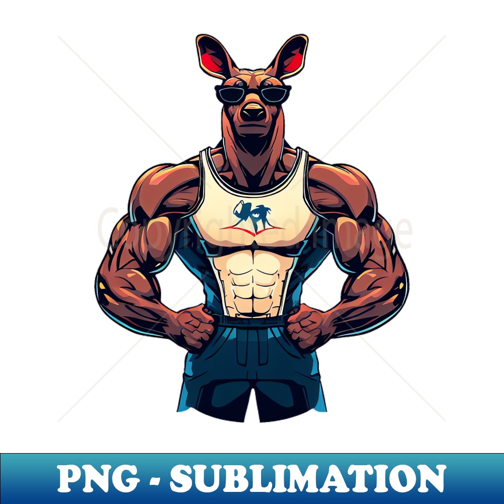 Kangaroo Gym - PNG Transparent Sublimation File - Stunning S - Inspire ...