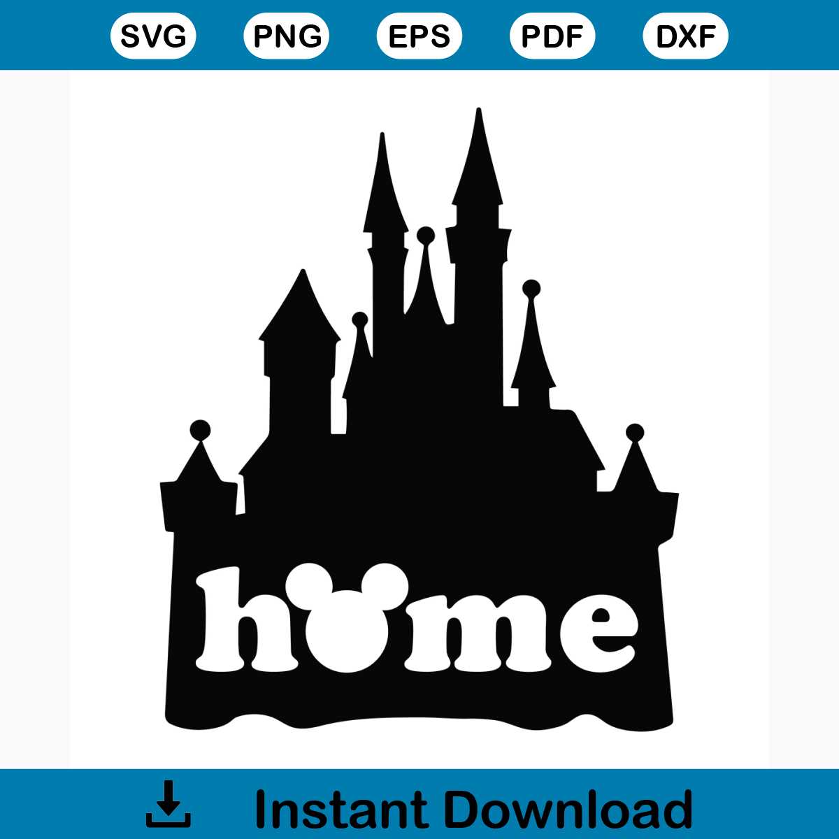 Disney Castle Svg, Disney Svg, Mickey Svg, Mickey Home Svg, | Inspire ...