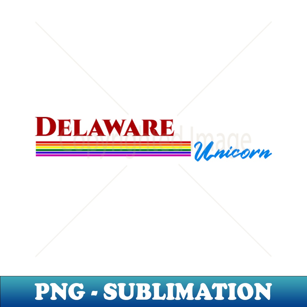 Delaware Unicorn Gift - PNG Transparent Digital Download Fil | Inspire ...