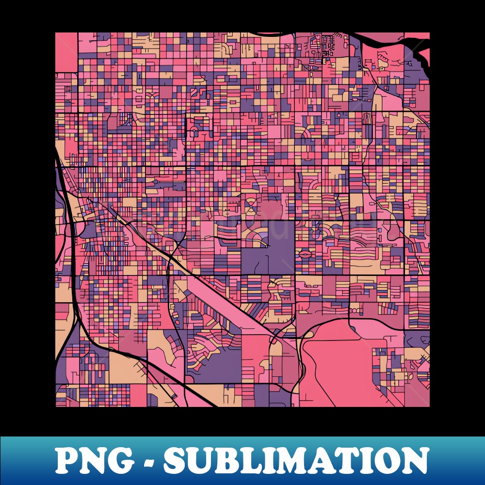 Tucson Map Pattern in Purple Pink - Premium Sublimation Dig | Inspire ...
