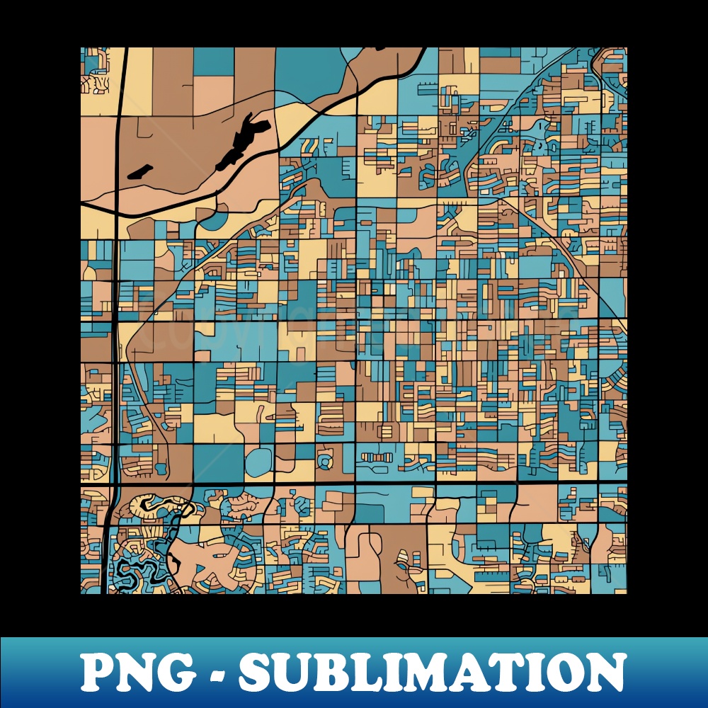 Mesa Map Pattern in Mid Century Pastel - Elegant Sublimation - Inspire ...