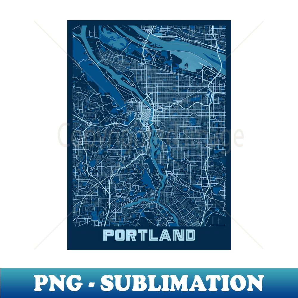 Portland - United States Peace City Map - High-Resolution PN - Inspire ...