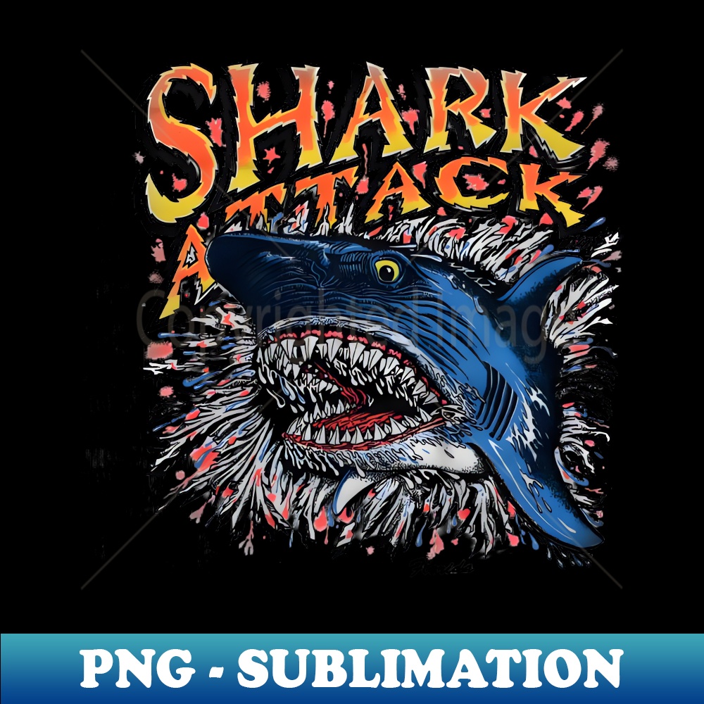 Shark Attack - Signature Sublimation PNG File - Unleash Your | Inspire ...