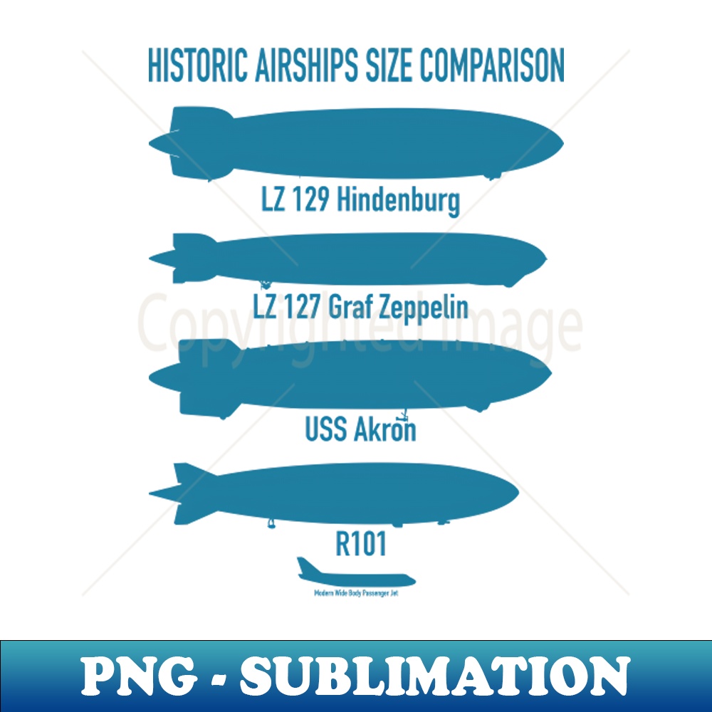 Historic Airships Hindenburg Graf Akron R101 Infographic Dia - Inspire ...