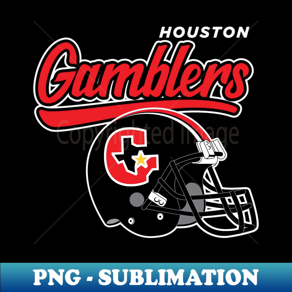 Houston Gamblers - PNG Sublimation Digital Download - Defyin | Inspire ...