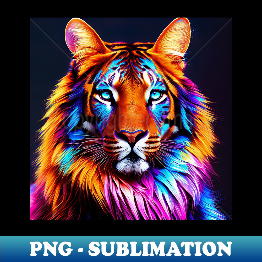 Rainbow Tigon - Exclusive PNG Sublimation Download - Transfo | Inspire ...
