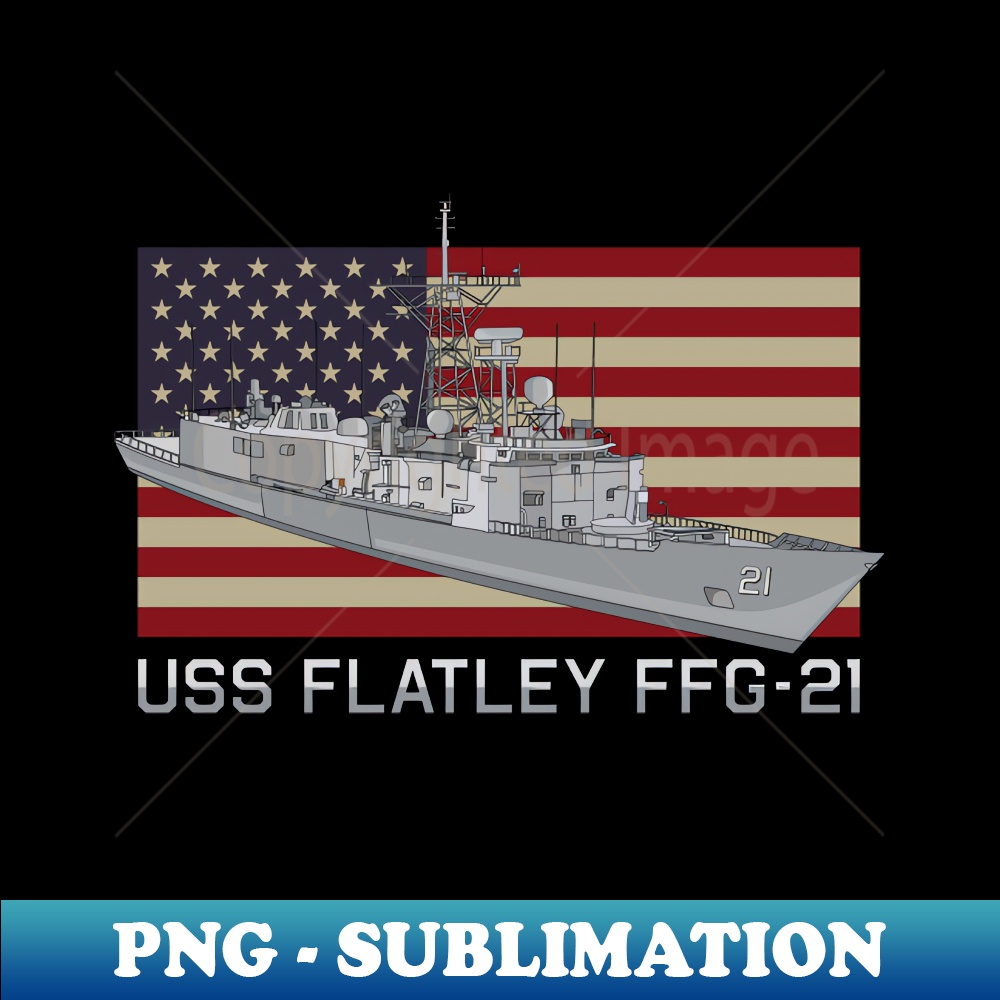 Flatley FFG-21 Frigate Ship Diagram USA American Flag Gift - - Inspire ...