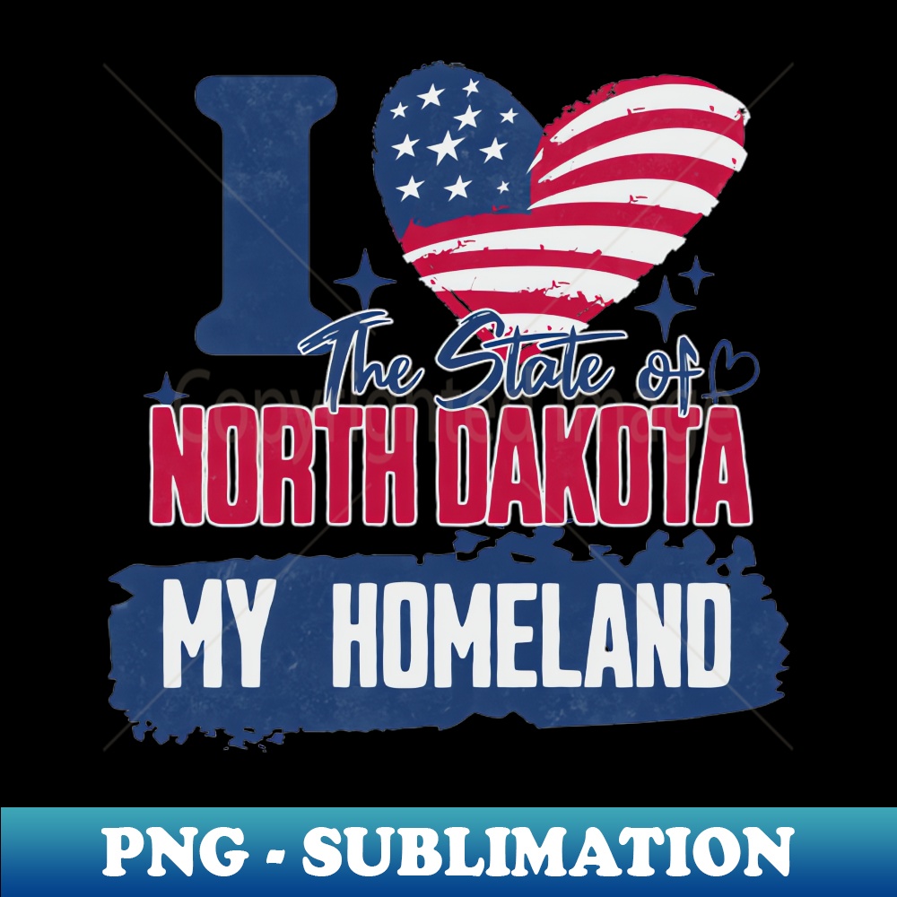 North Dakota my homeland - Digital Sublimation Download File | Inspire ...