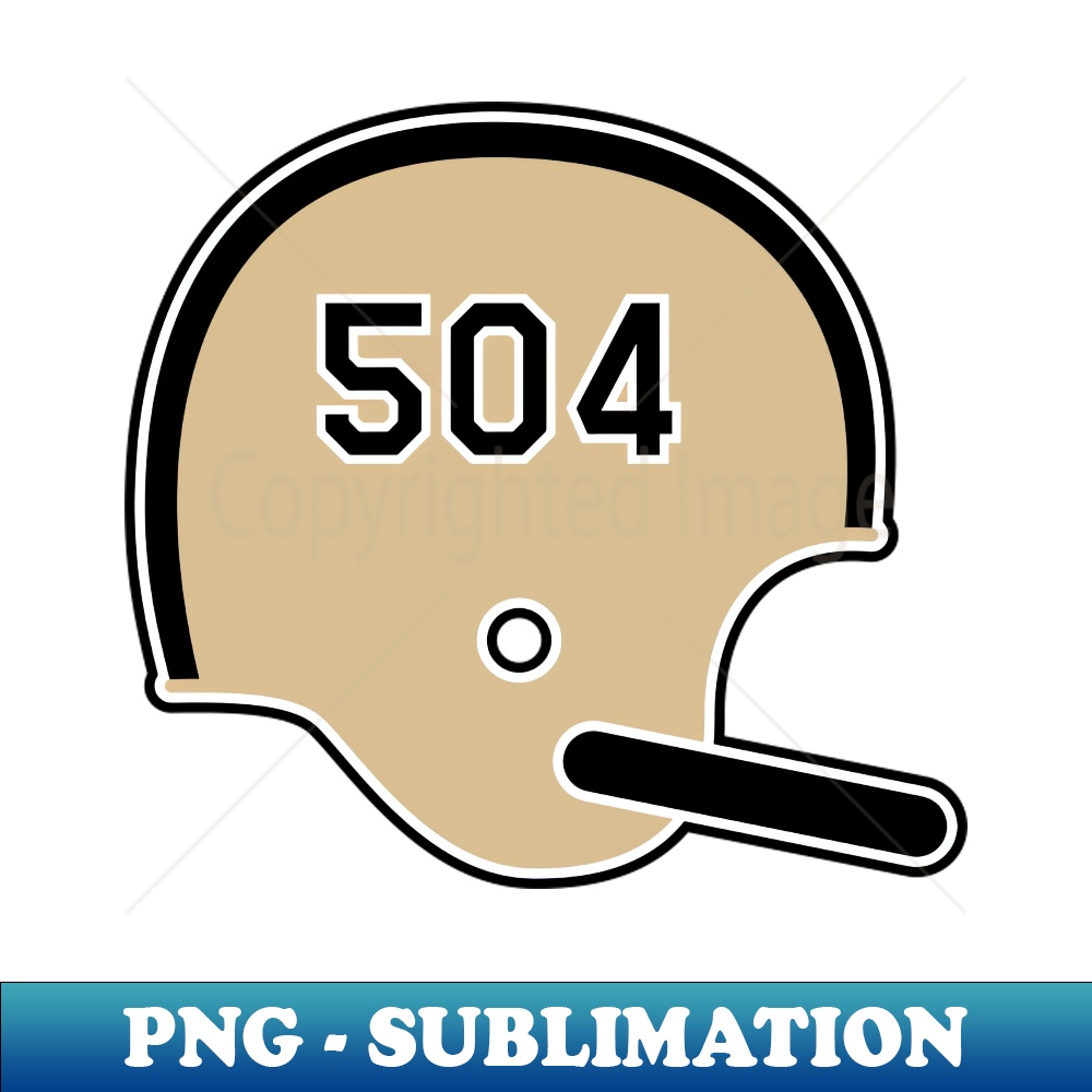 New Orleans Saints 504 Helmet - PNG Transparent Sublimation | Inspire ...