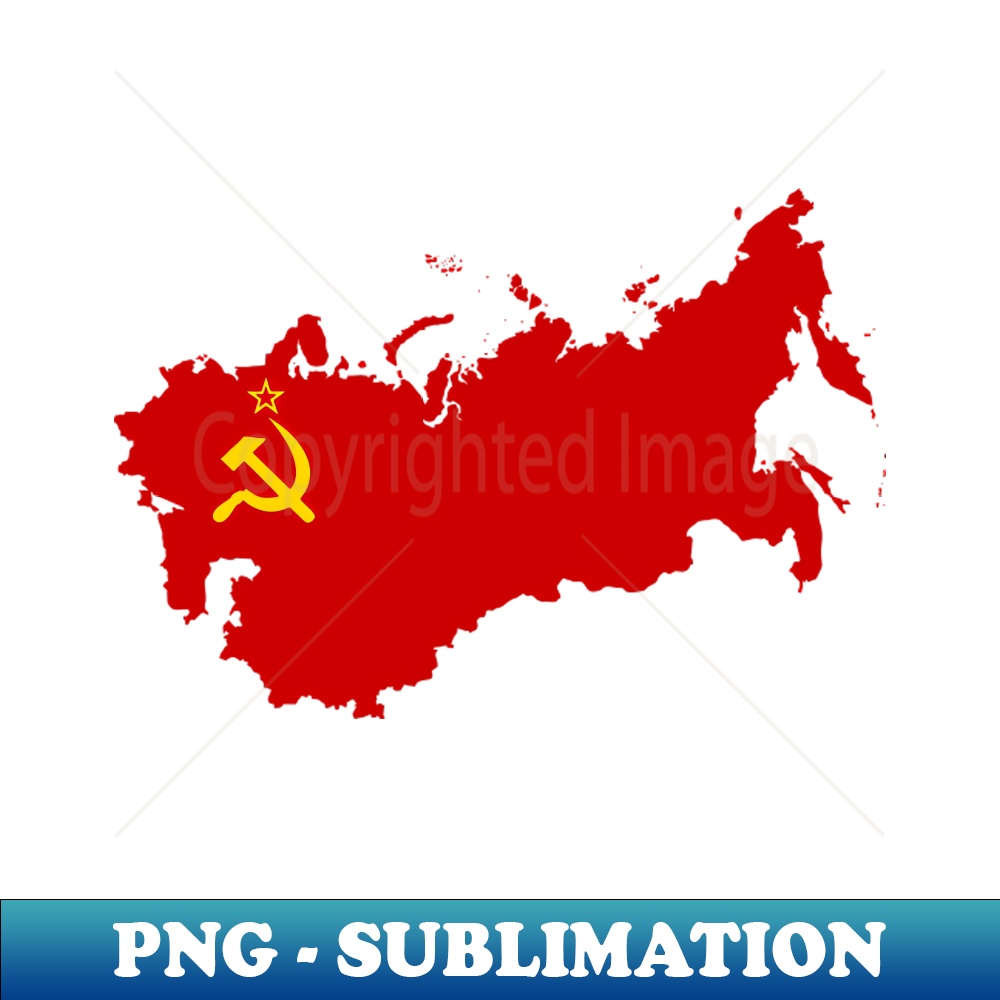 Soviet Union Flag Map - Stylish Sublimation Digital Download | Inspire ...