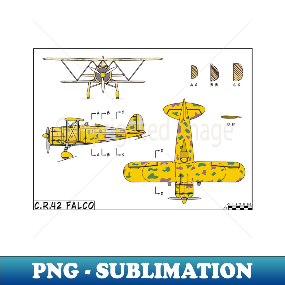 CR 42 Falco Italian WW2 Biplane Fighter Aircraft Diagrams Gi | Inspire ...
