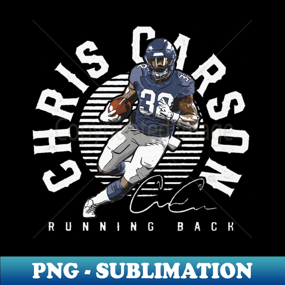 Chris Carson Seattle Emblem - Special Edition Sublimation PN | Inspire ...