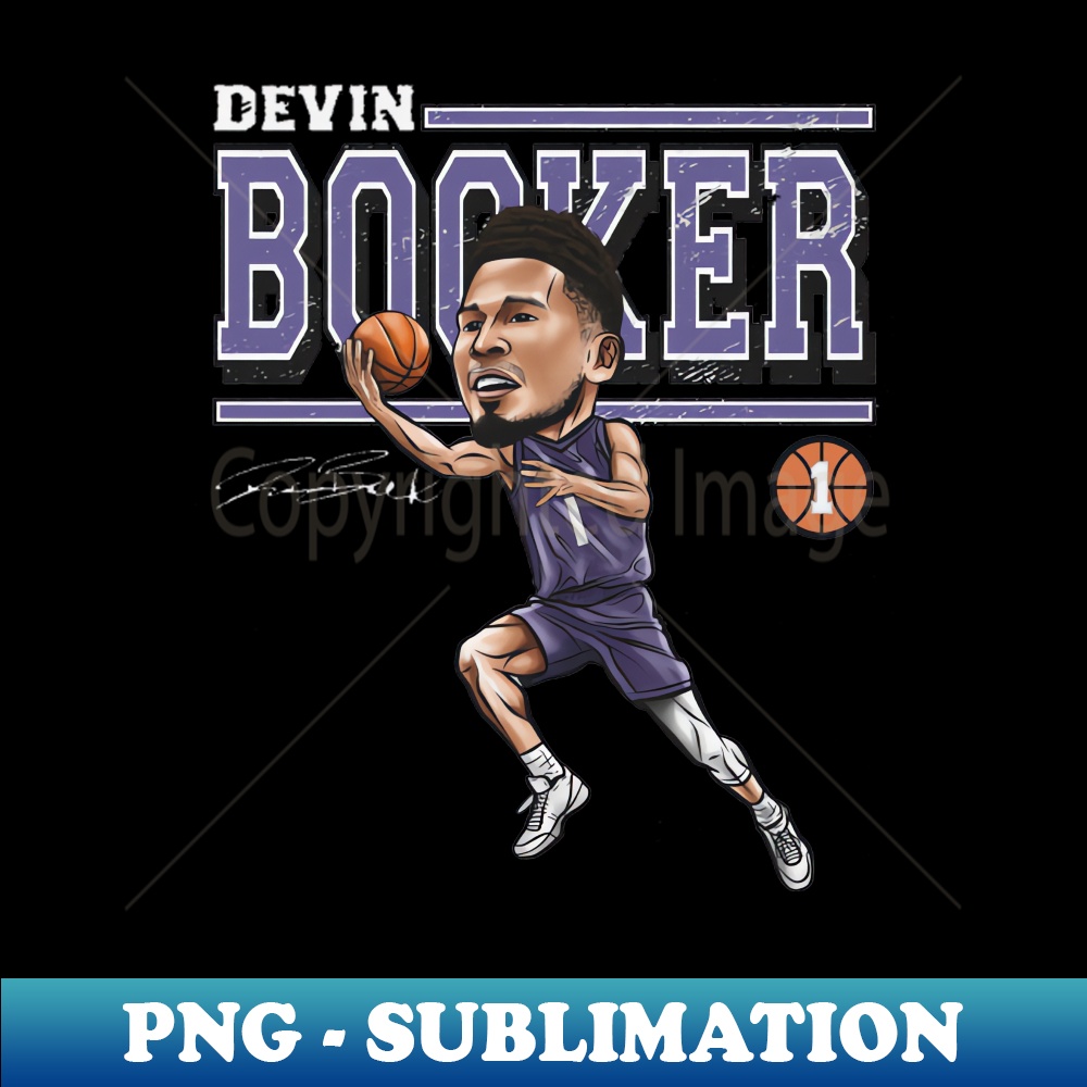 Devin Booker Phoenix Cartoon - PNG Sublimation Digital Downl | Inspire ...