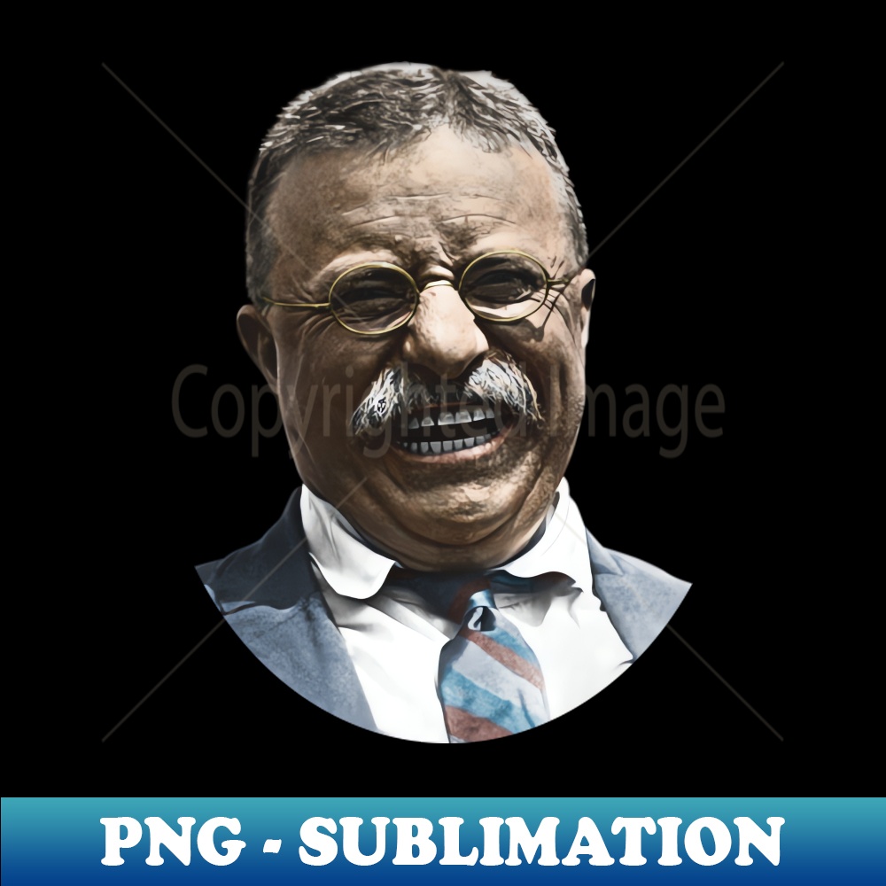 Laughing Theodore Roosevelt Photo - Colorized - PNG Transpar - Inspire ...