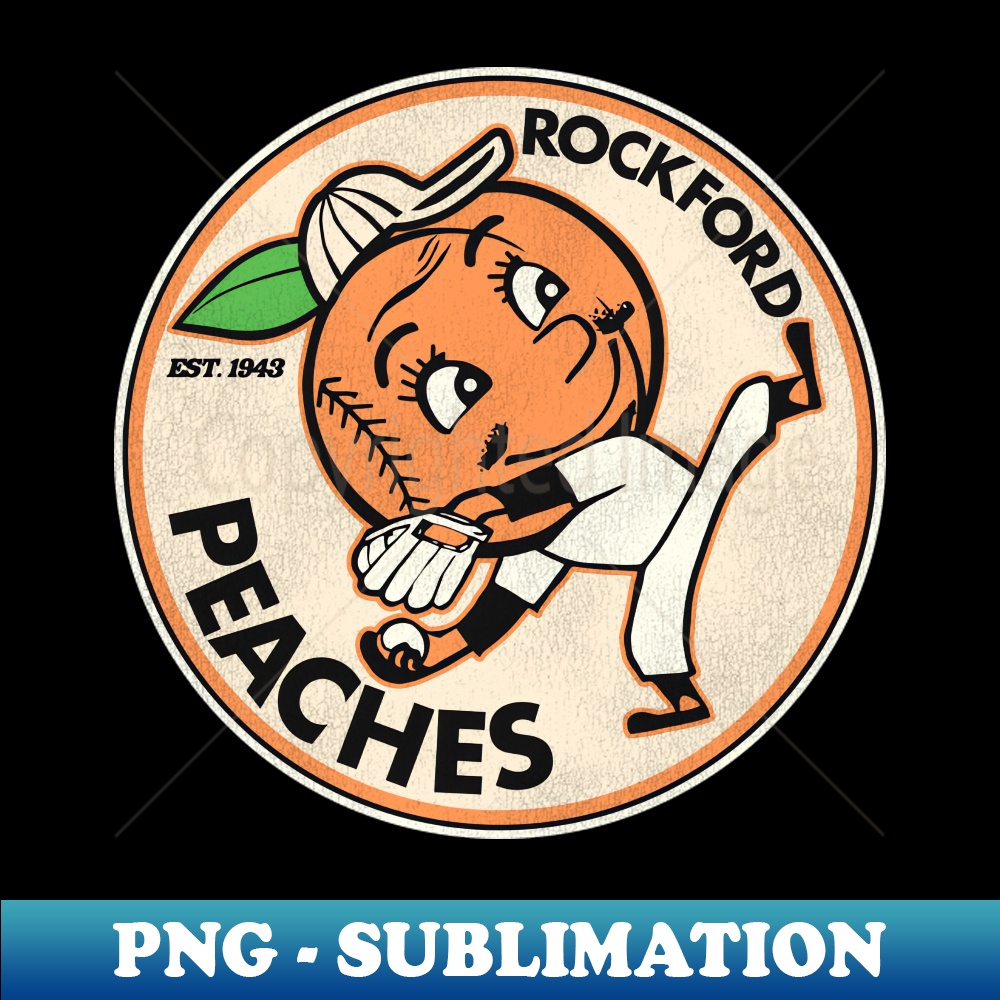 Defunct Rockford Peaches Baseball Team - Vintage Sublimation | Inspire ...