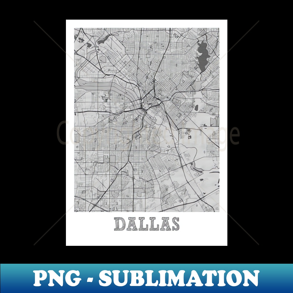 Dallas Pencil Map Print Dallas City Pencil Street Map - Prof | Inspire ...