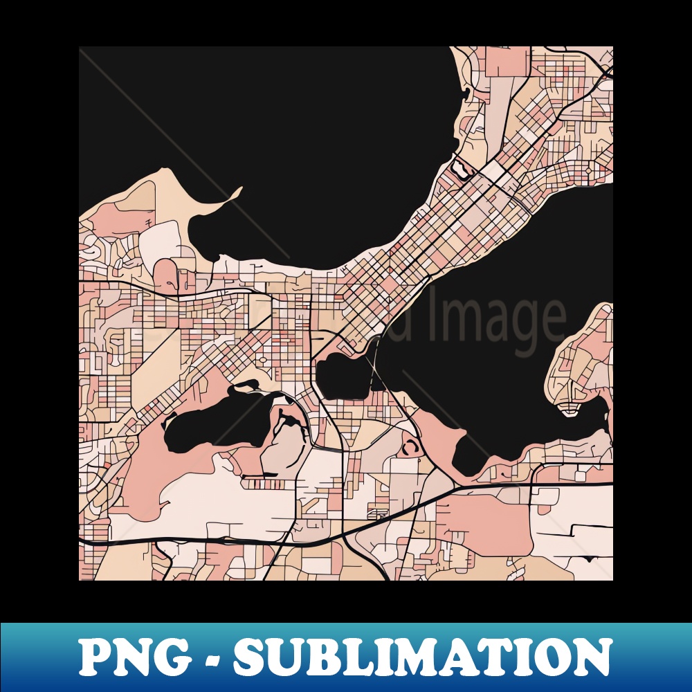 Madison Map Pattern in Soft Pink Pastels - Exclusive Sublima - Inspire ...