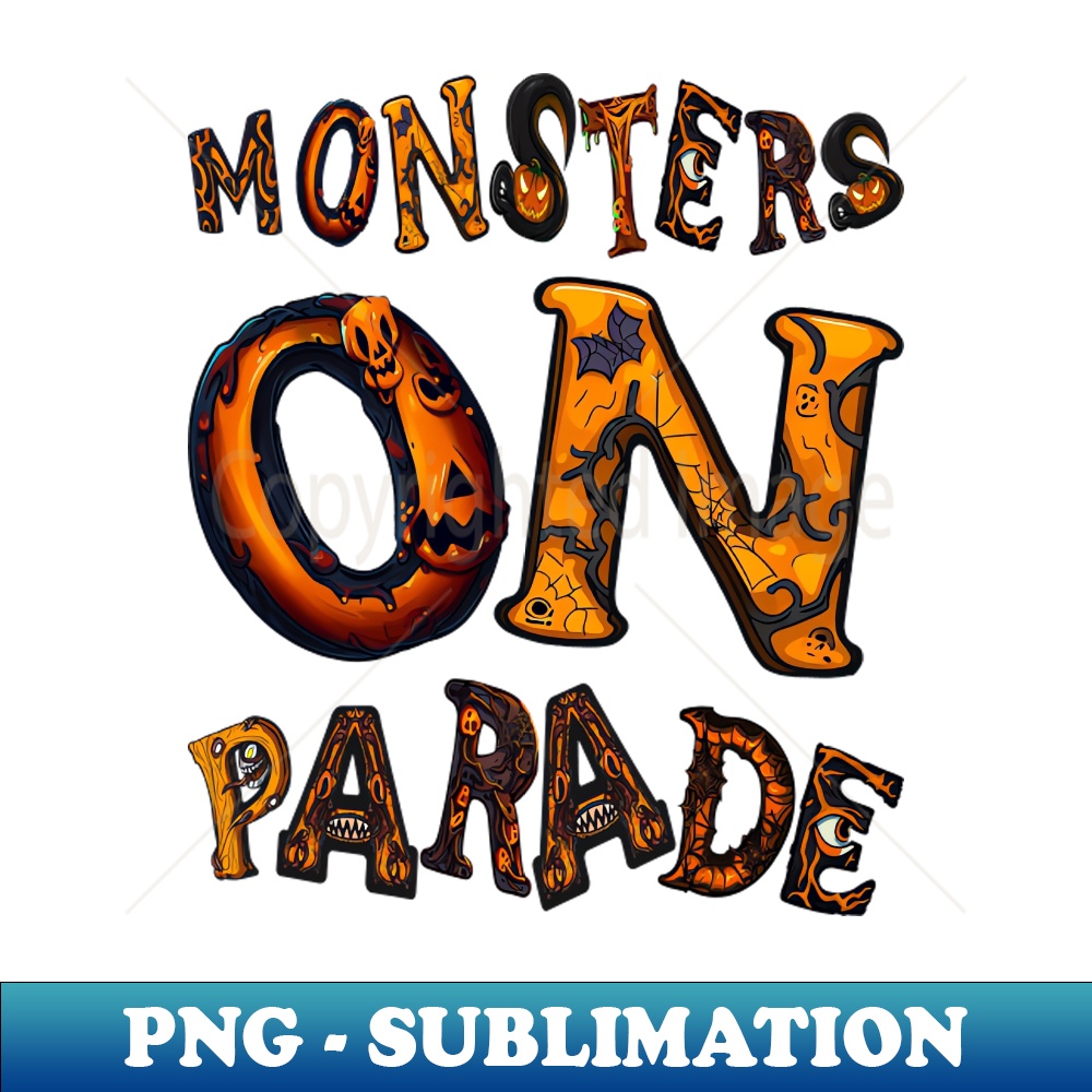 Monsters On Parade - PNG Transparent Digital Download File f | Inspire ...