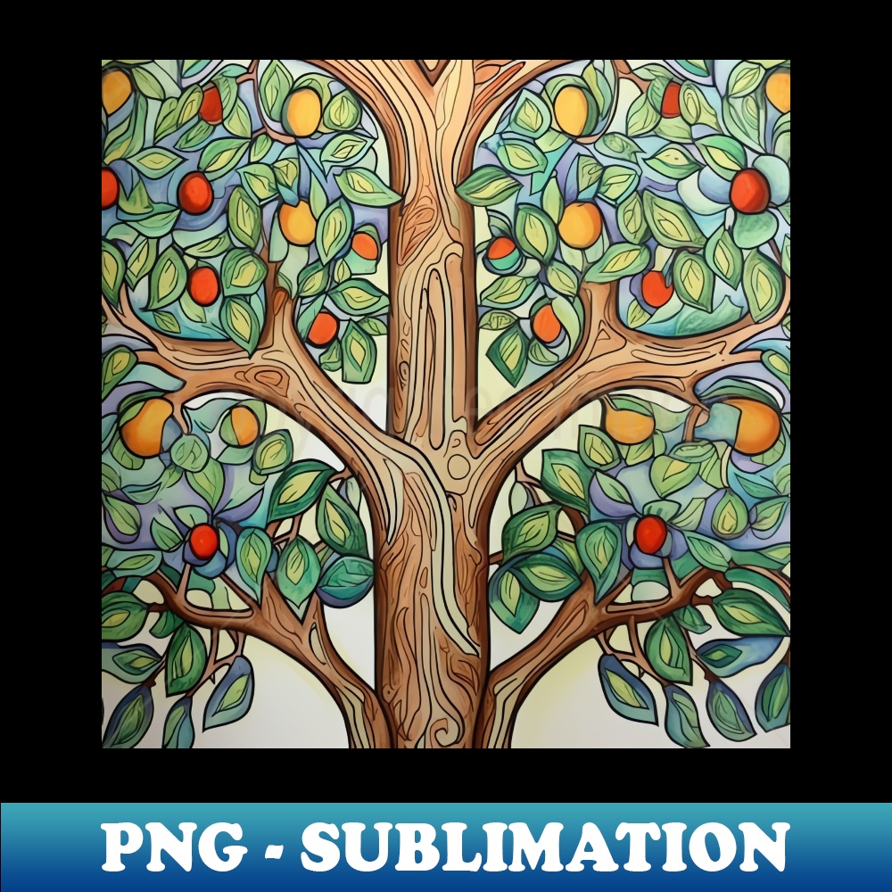 Fig tree drawing - Retro PNG Sublimation Digital Download - | Inspire ...