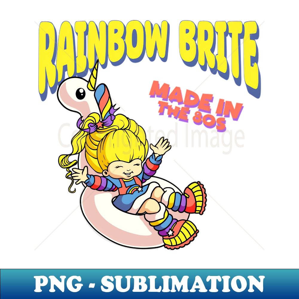 Rainbow Brite - Made in the 80s - Decorative Sublimation PNG | Inspire ...