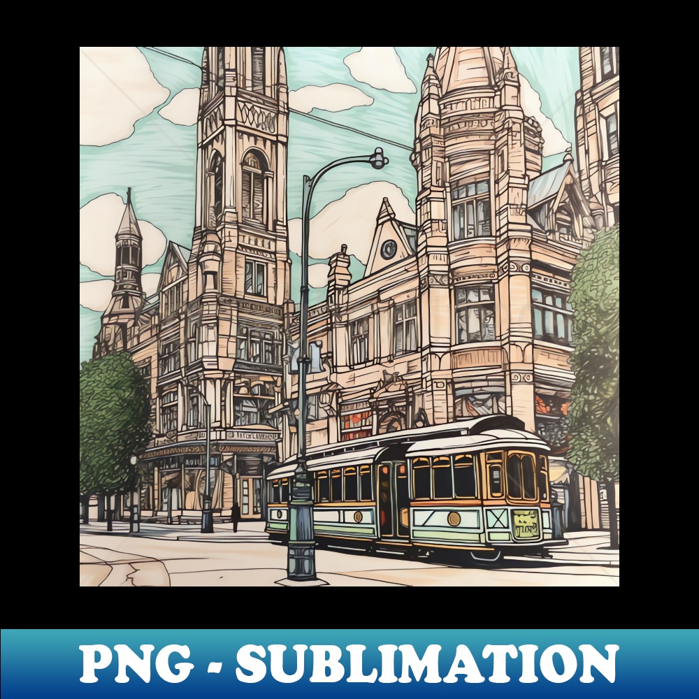 Columbus Ohio city drawing - Signature Sublimation PNG File | Inspire ...