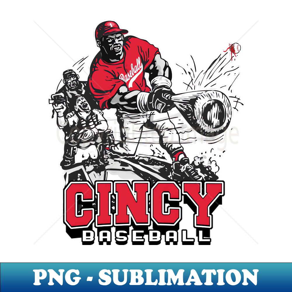 Cincy Big Stick Baseball - Stylish Sublimation Digital Downl | Inspire ...