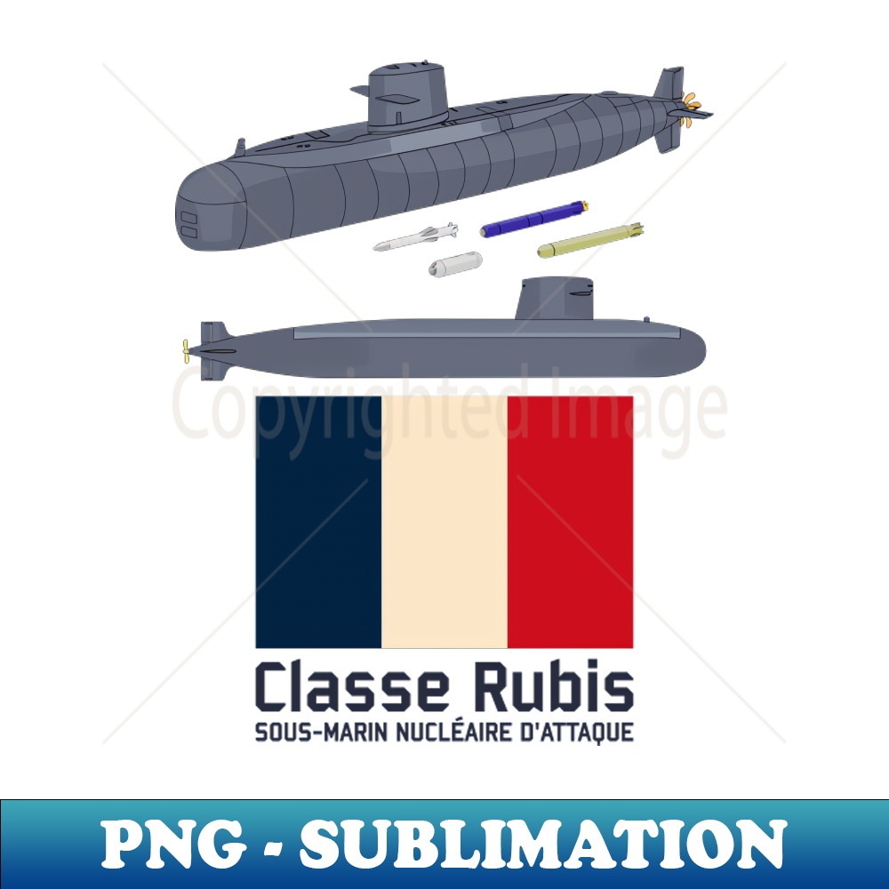 French Rubis Class Submarine Color Diagrams Flag Gift - Prem | Inspire Uplift
