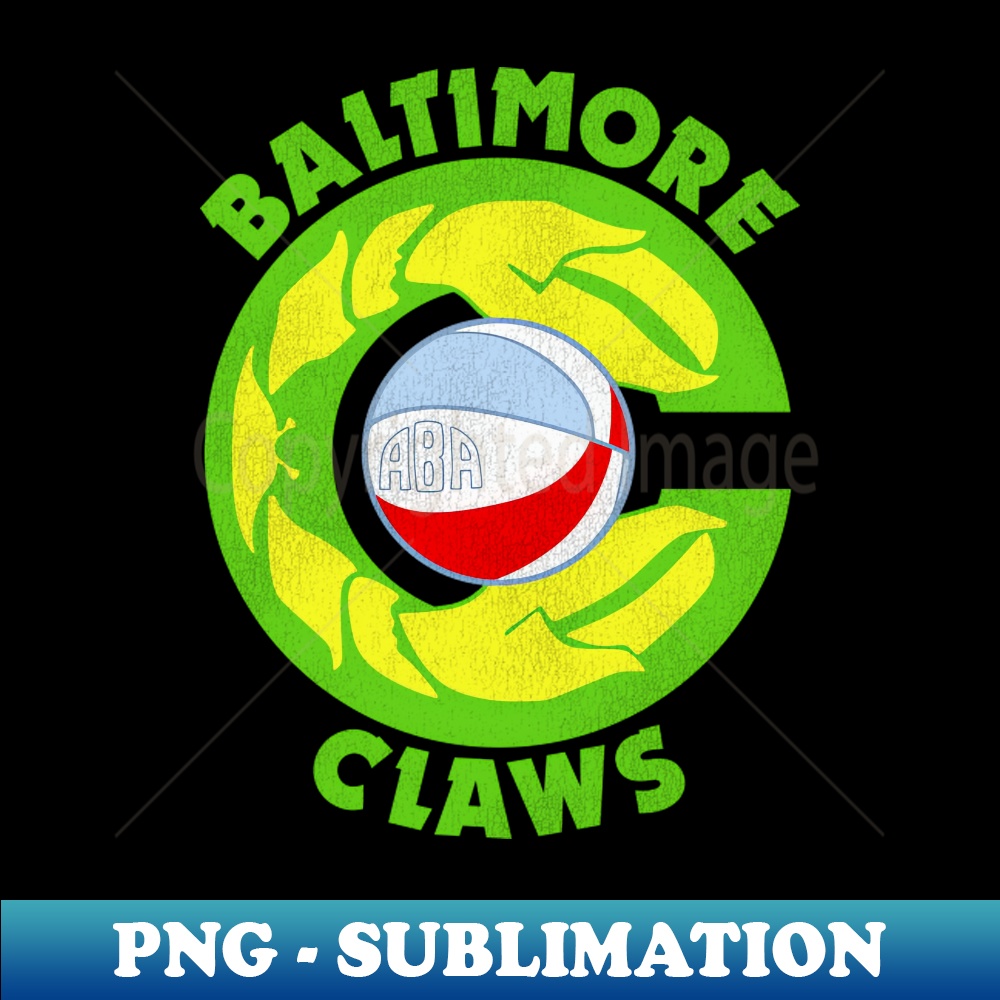 Defunct Baltimore Claws Basketball Team - Exclusive PNG Subl | Inspire ...