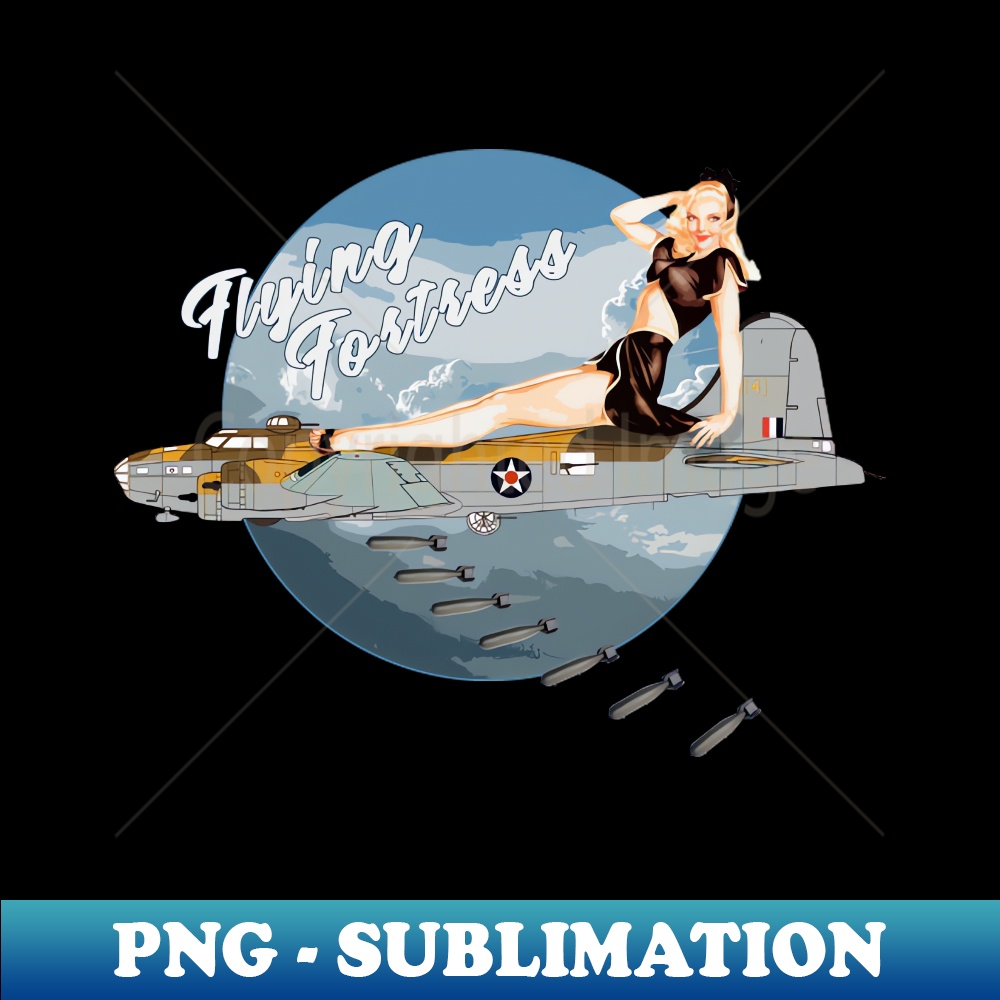 Pin-up WWII B-17 Bombs Air Force Vintage - Premium Sublimati | Inspire ...
