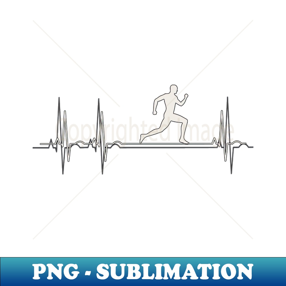 Heartbeat Running - I Love Running - High-Resolution PNG Sub | Inspire ...