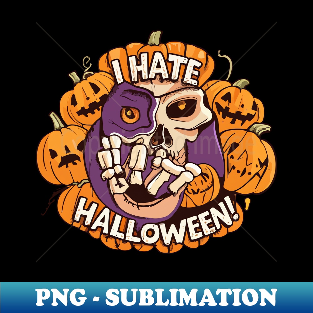 I hate Halloween - Sublimation-Ready PNG File - Unlock Vibra | Inspire ...