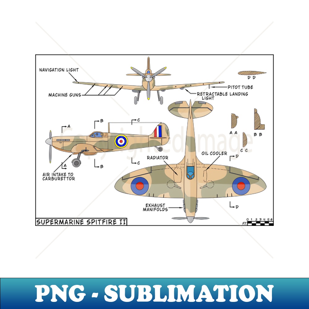 Supermarine Spitfire Mark II British WW2 Fighter Aircraft Di - Inspire ...