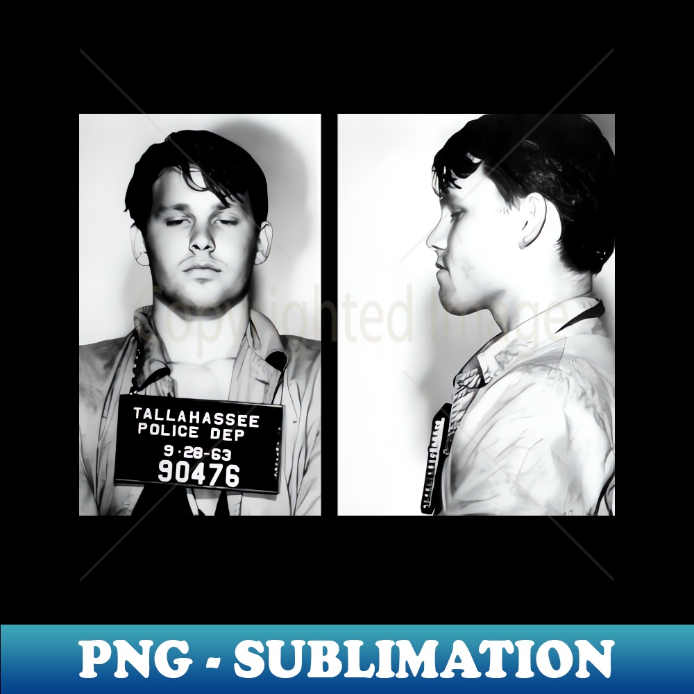 Jim Morrison Teenage Mugshot - Professional Sublimation Digi - Inspire Uplift