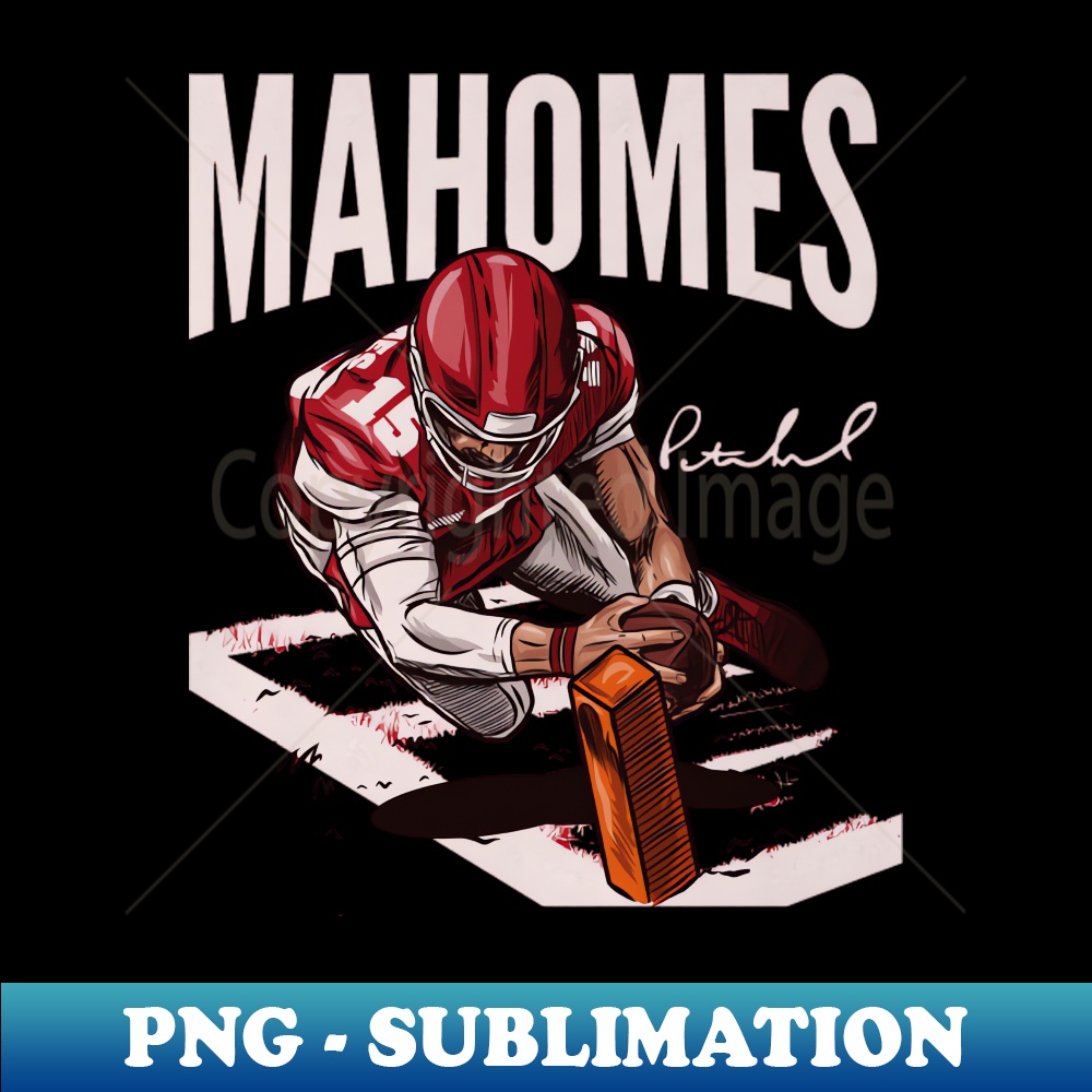 Patrick Mahomes Kansas City Dive - PNG Transparent Sublimati - Inspire ...