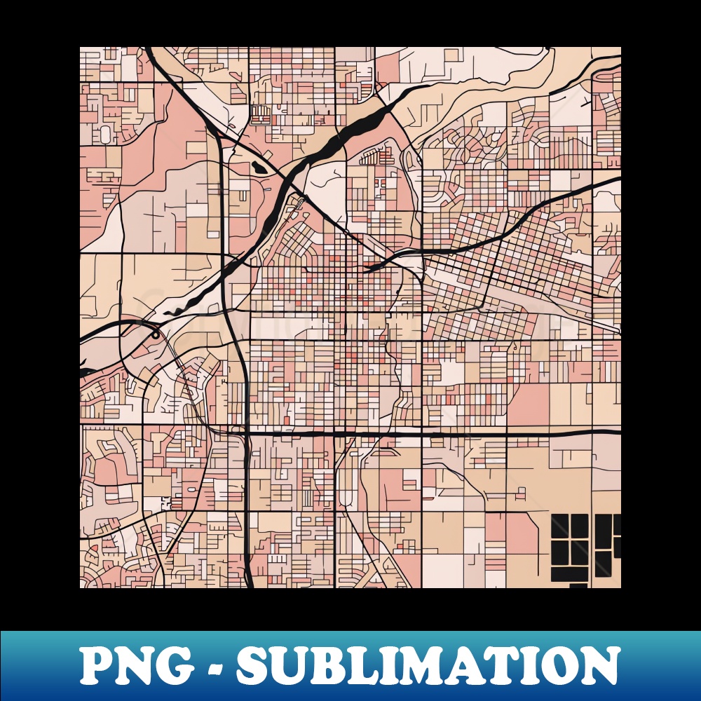 Bakersfield Map Pattern in Soft Pink Pastels - High-Quality | Inspire ...