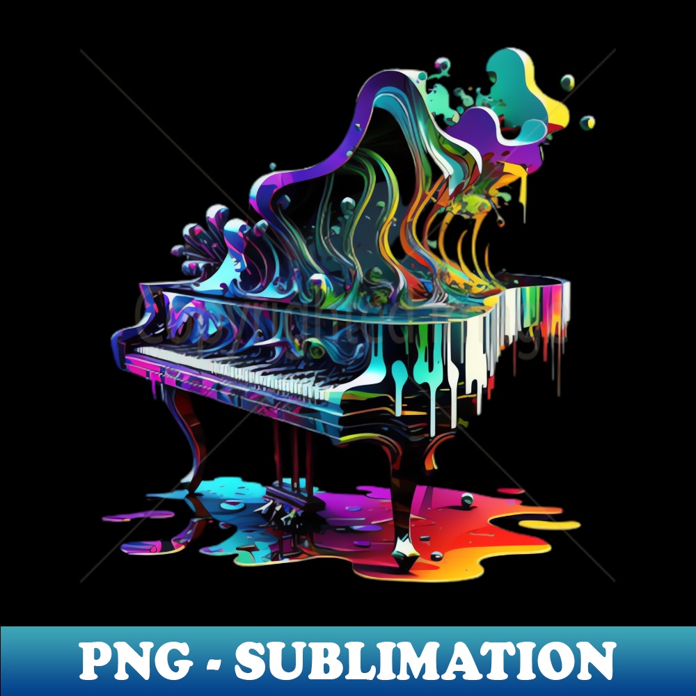 Piano Melting v02 - Signature Sublimation PNG File - Transfo - Inspire ...
