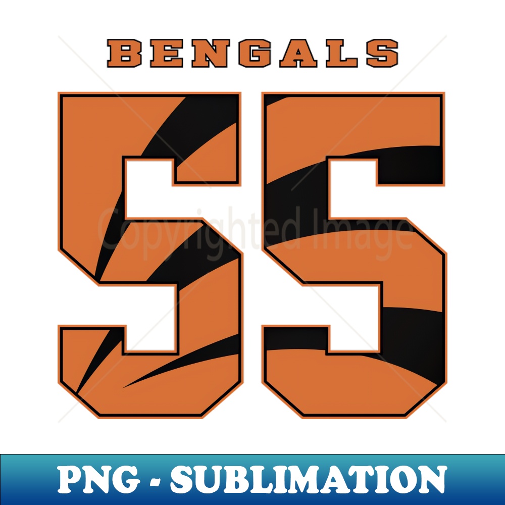 Bengals - Player Number 55 - Digital Sublimation Download Fi | Inspire ...
