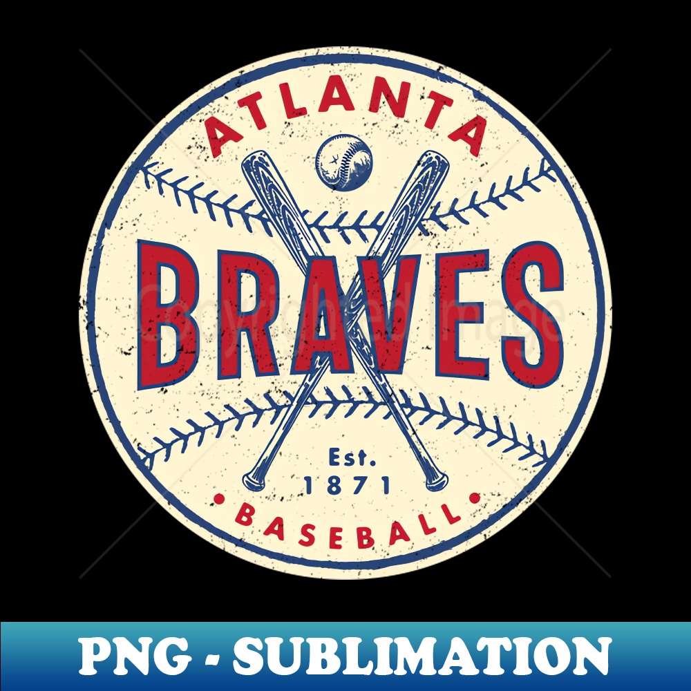 Atlanta Braves 3 by Buck Tee Originals - Modern Sublimation | Inspire ...