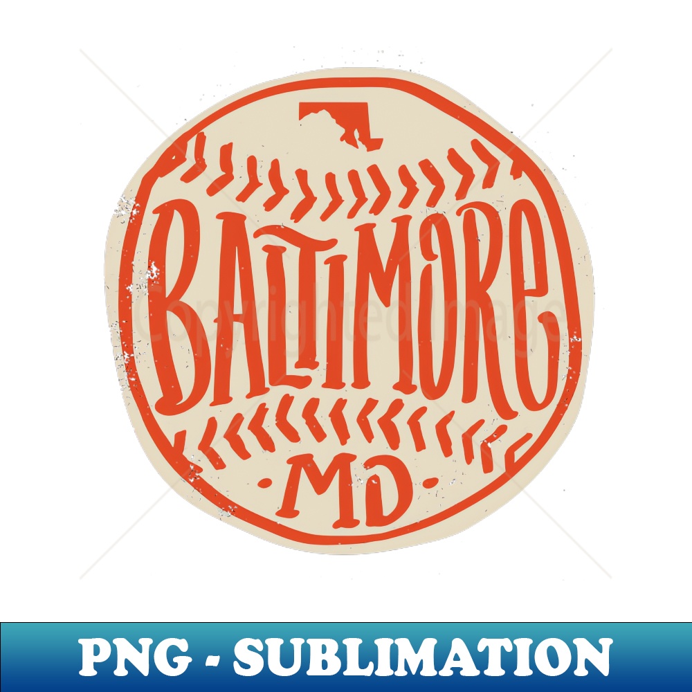 Hand Drawn Baseball for Baltimore with custom Lettering - El - Inspire ...