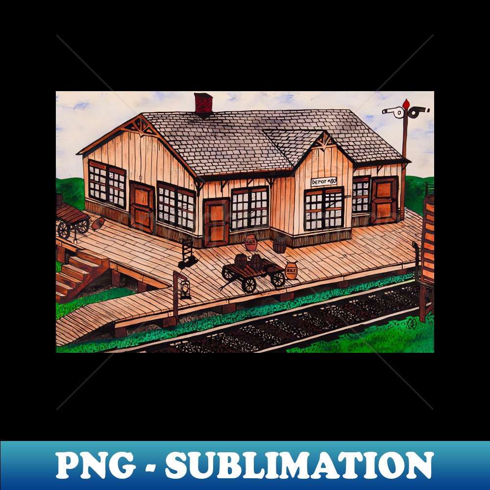 Historic Train Station - Premium Sublimation Digital Downloa - Inspire ...