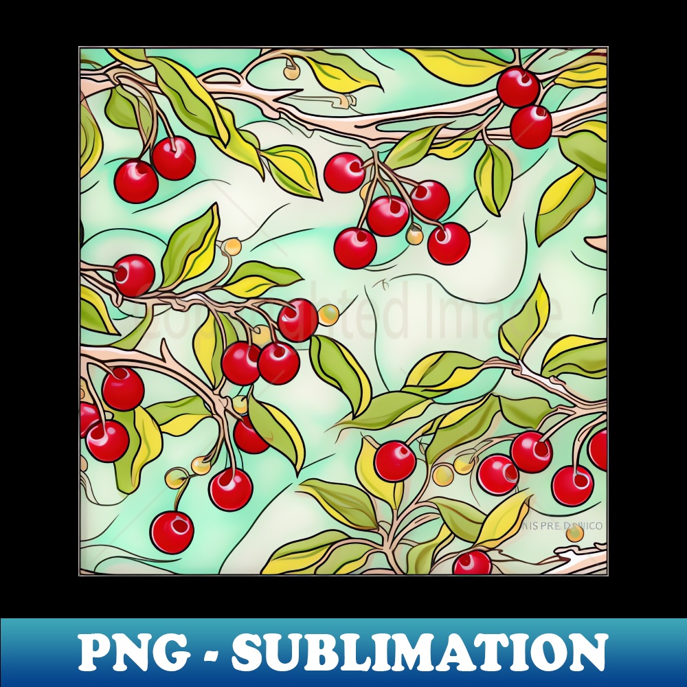 Cherry drawing - Sublimation-Ready PNG File - Fashionable an | Inspire ...