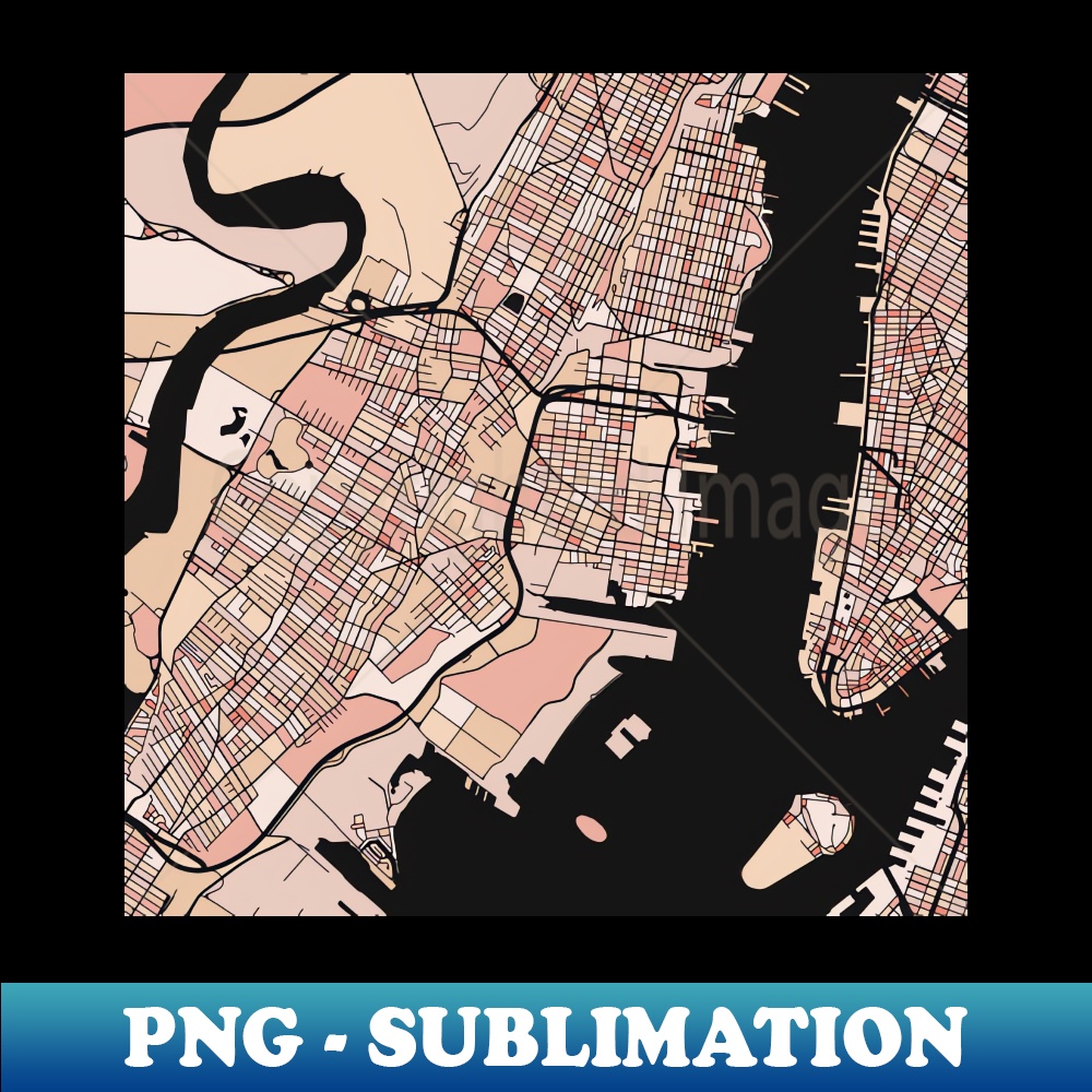 Jersey City Map Pattern in Soft Pink Pastels - High-Resoluti | Inspire ...