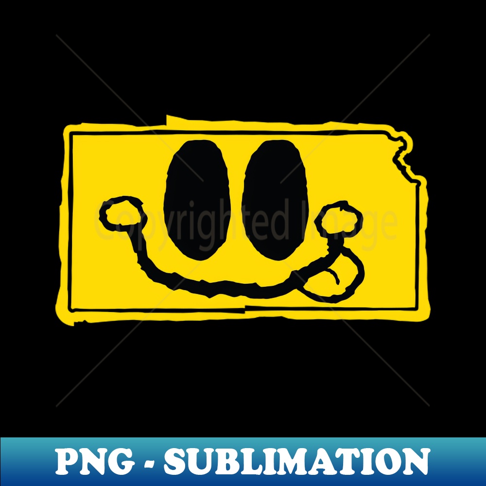 Kansas Happy Face with tongue sticking out - Decorative Subl | Inspire ...